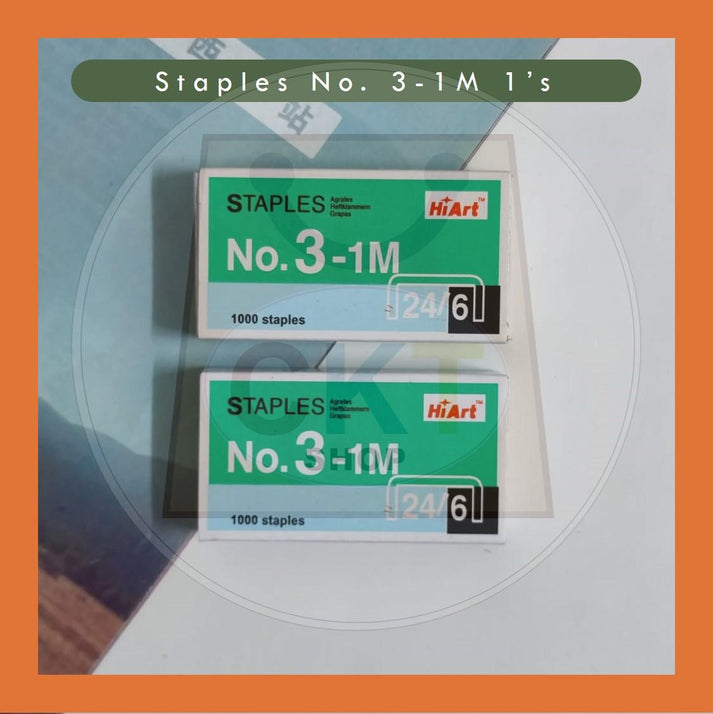 No.3-1M Staples Stapler Bullet Ubat Stapler Dawai Kokot Office Station ...